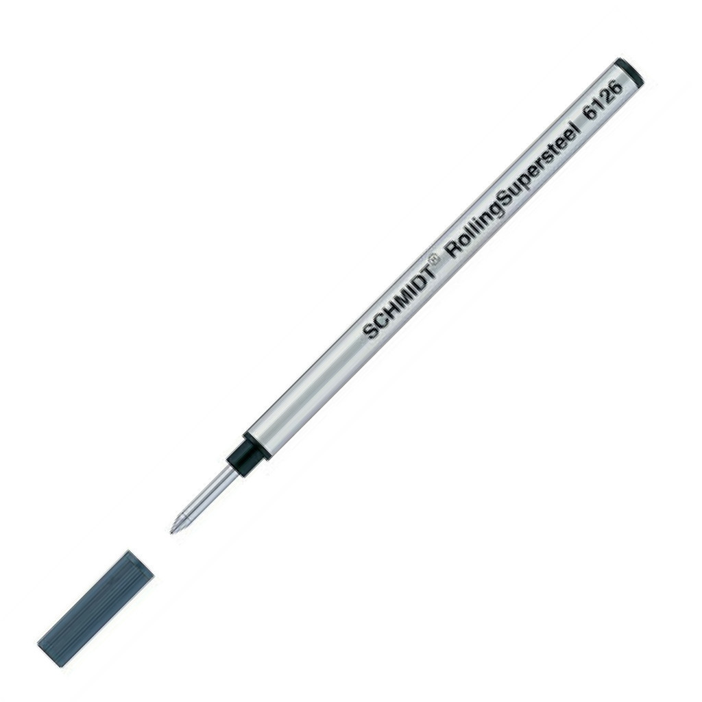 Studio Pens - SCHMIDT ROLLING SUPERSTEEL ROLLERBALL REFILLS - 6126 - BLACK